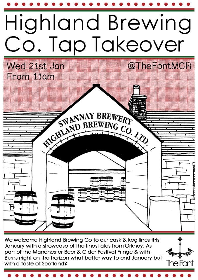 Tap Takeover at The Font in Manchester | Swannay Brewery